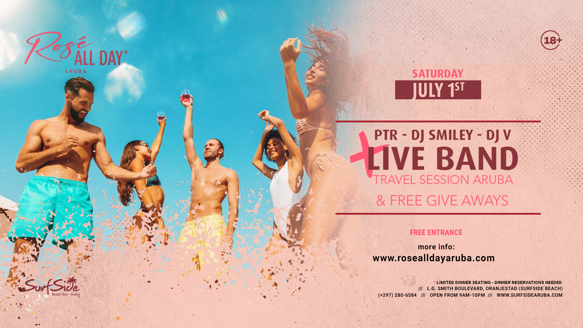 Rosé All Day at Surfside Beach Bar: Experience Pink Elegance and Fun ...